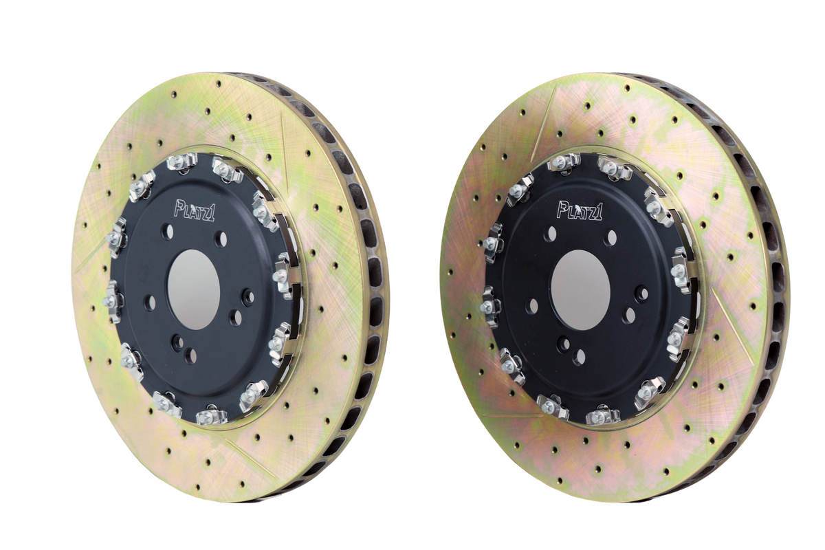 Platz1 360mm (14.17") Front 2-PC Floating Brake Disc Rotors Upgrade fo ...