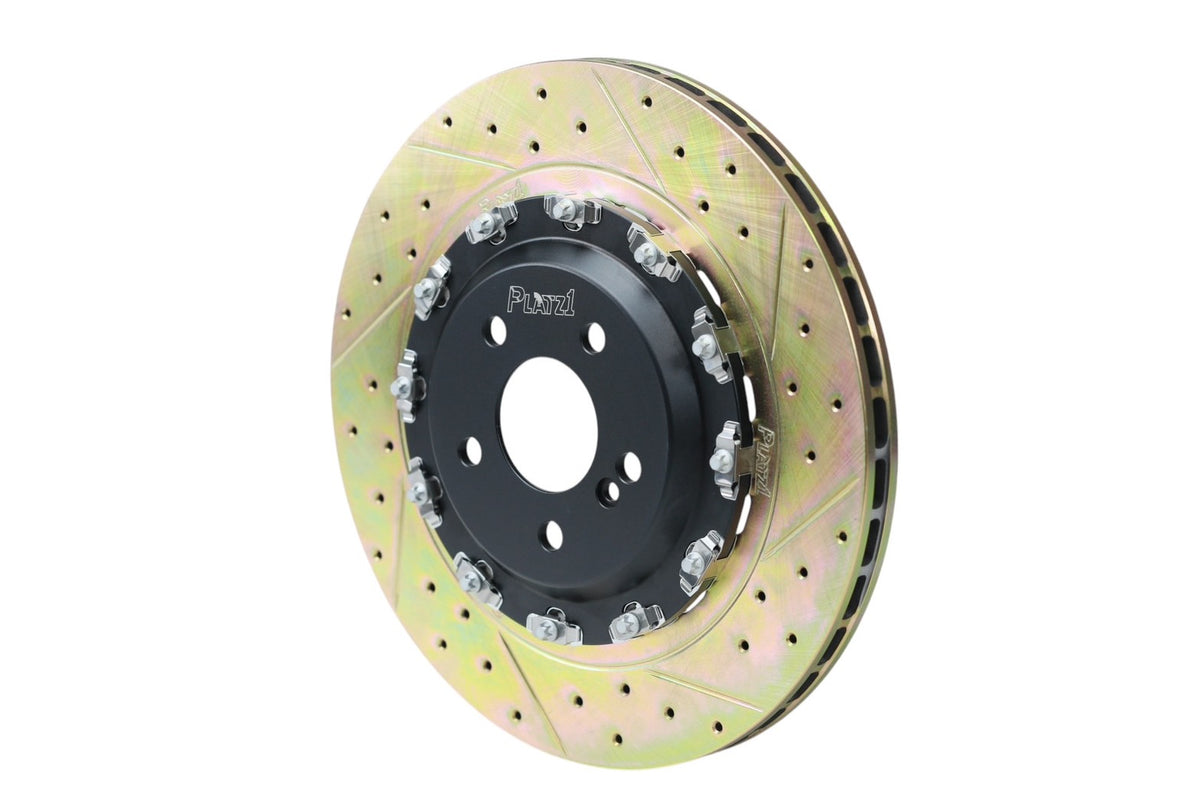 Platz1 360mm (14.17") Rear 2-PC Floating Brake Disc Upgrade Rotor for ...