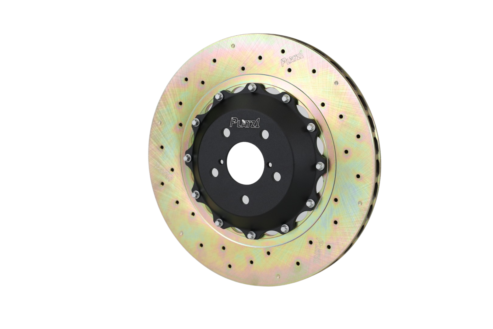 Platz1 Front 350mm (13.78") 2-PC Vented Big Brake Disc Rotors Kit for ...