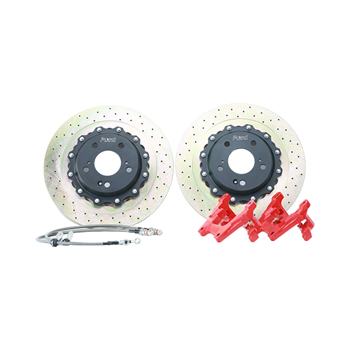 Rear 350mm 13.78" 2-PC Big Rotor Brake Disc Kit for HONDA Civic Type-R ...