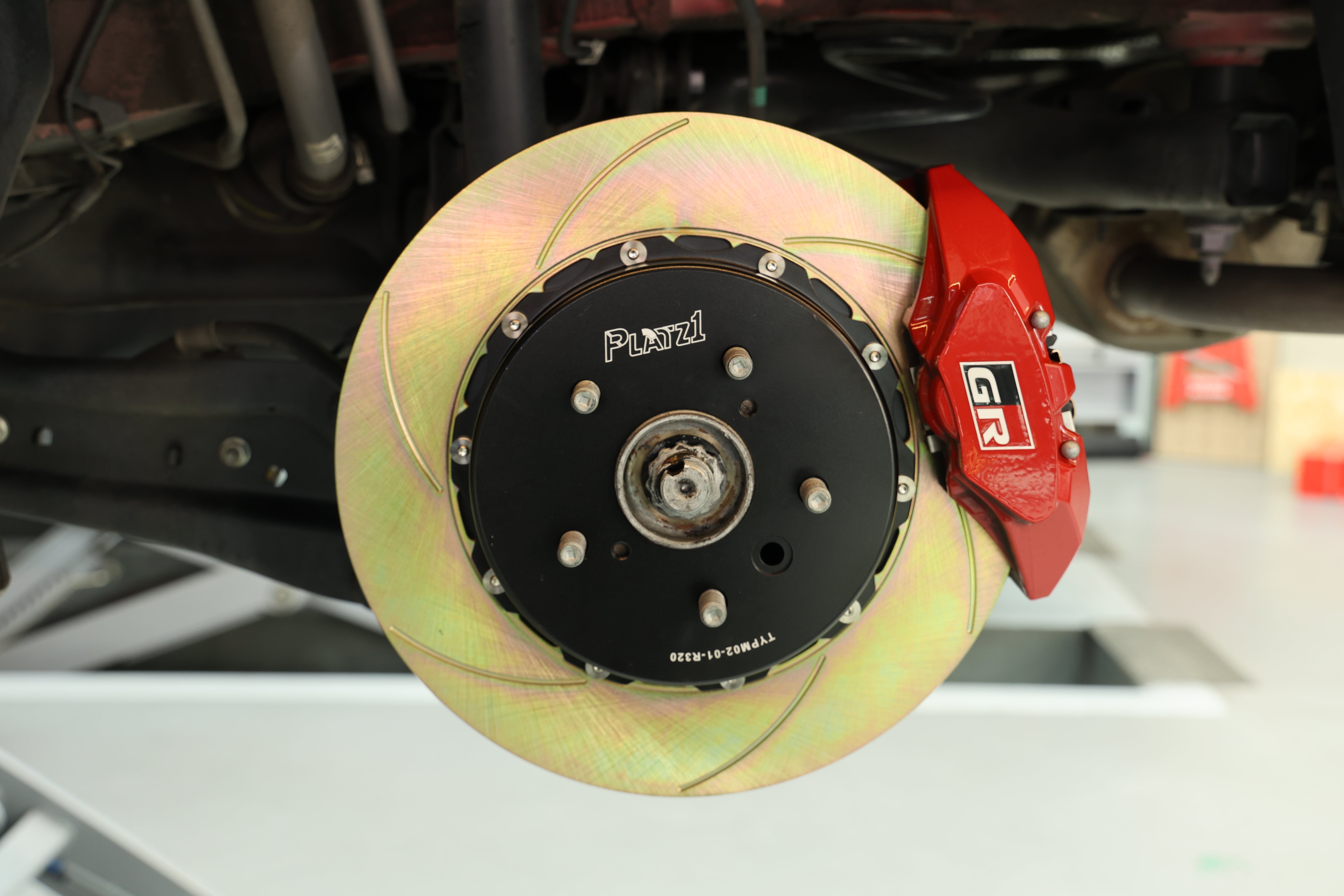 Platz1 Rear 320mm (12.6") 2-PC Floating Big Brake Disc Rotors Kit Upgr ...