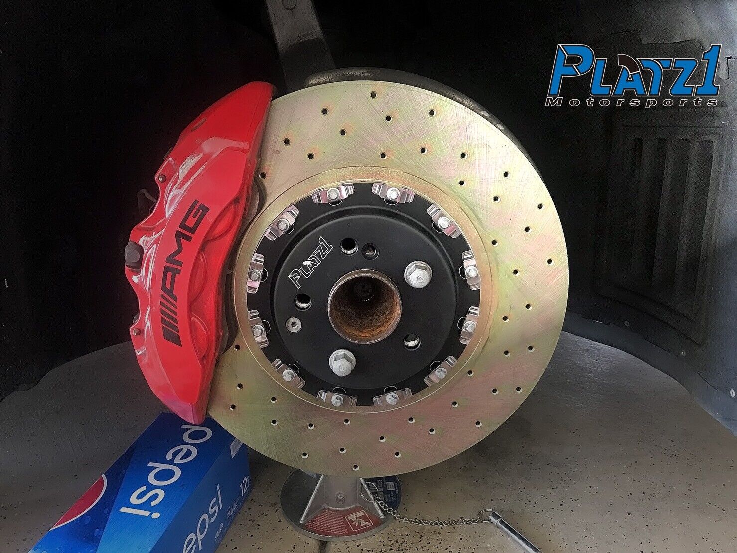 Platz1 390mm (15.35") Front 2-Piece Floating Brake Discs Rotors Upgrad ...