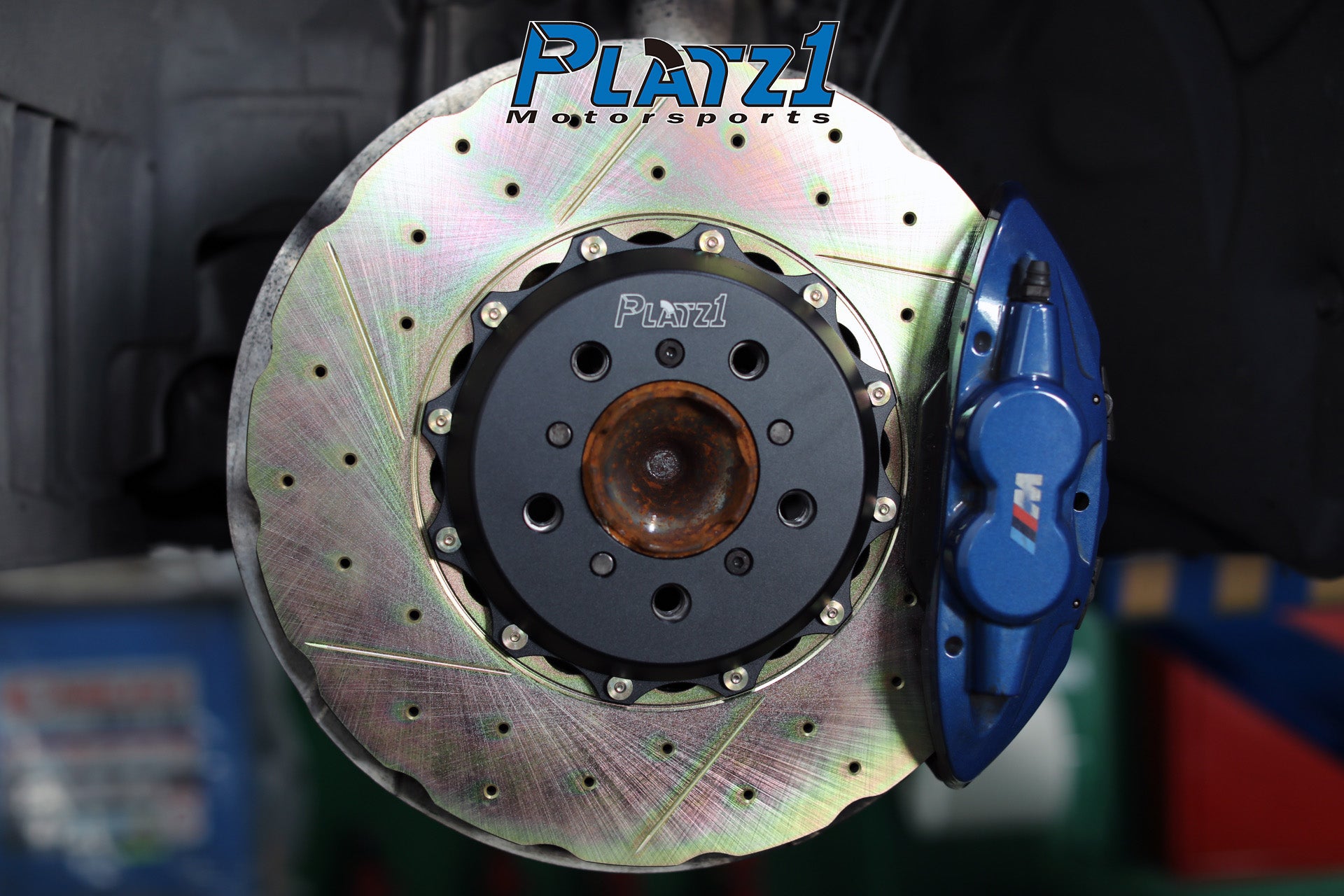 Platz1 Front 380mm (14.96") 2-PC Floating Wave Disc Brake Rotor Upgrad ...