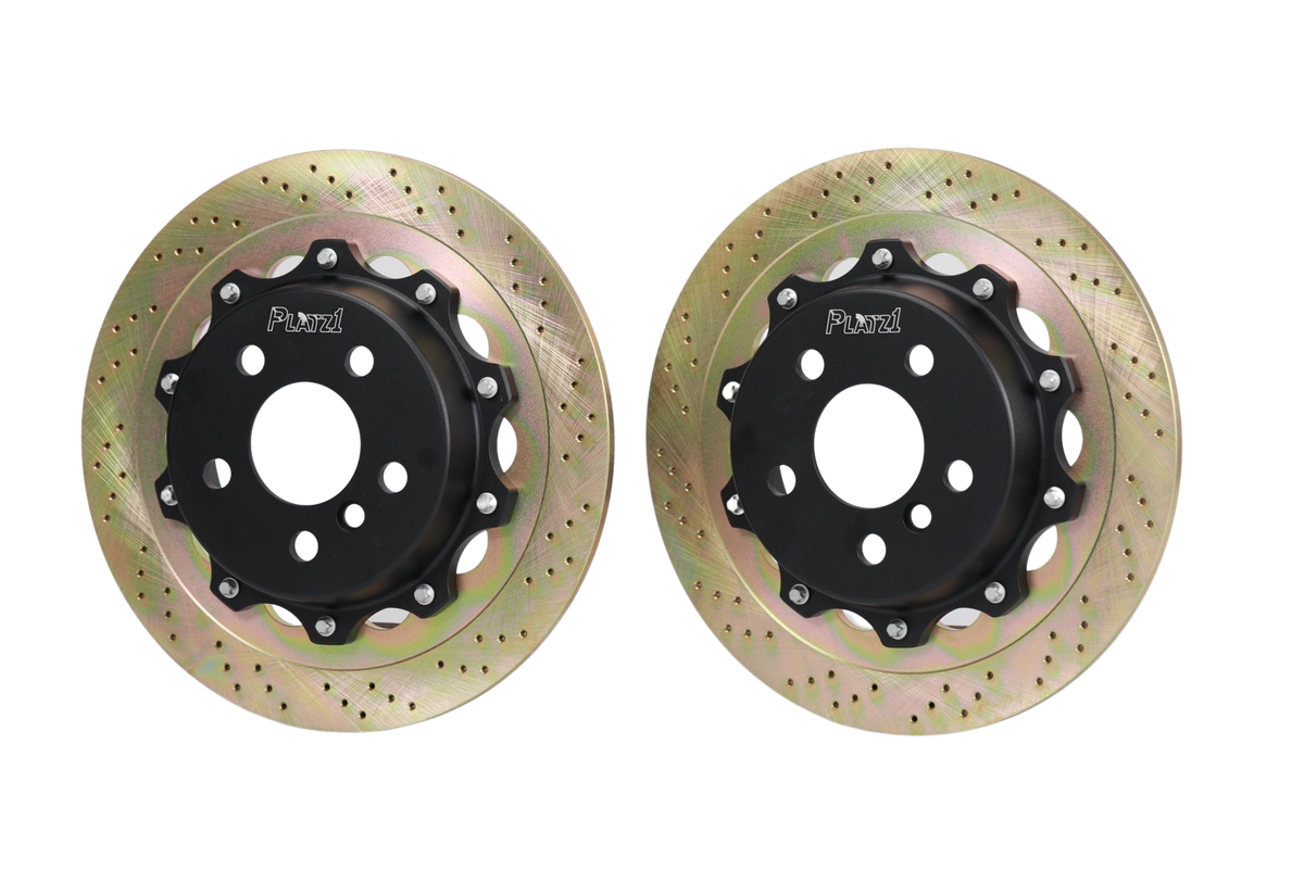 Platz1 325mm (12.8") Rear 2-PC Big Brake Rotors Kit for Mini F56 JCW G ...