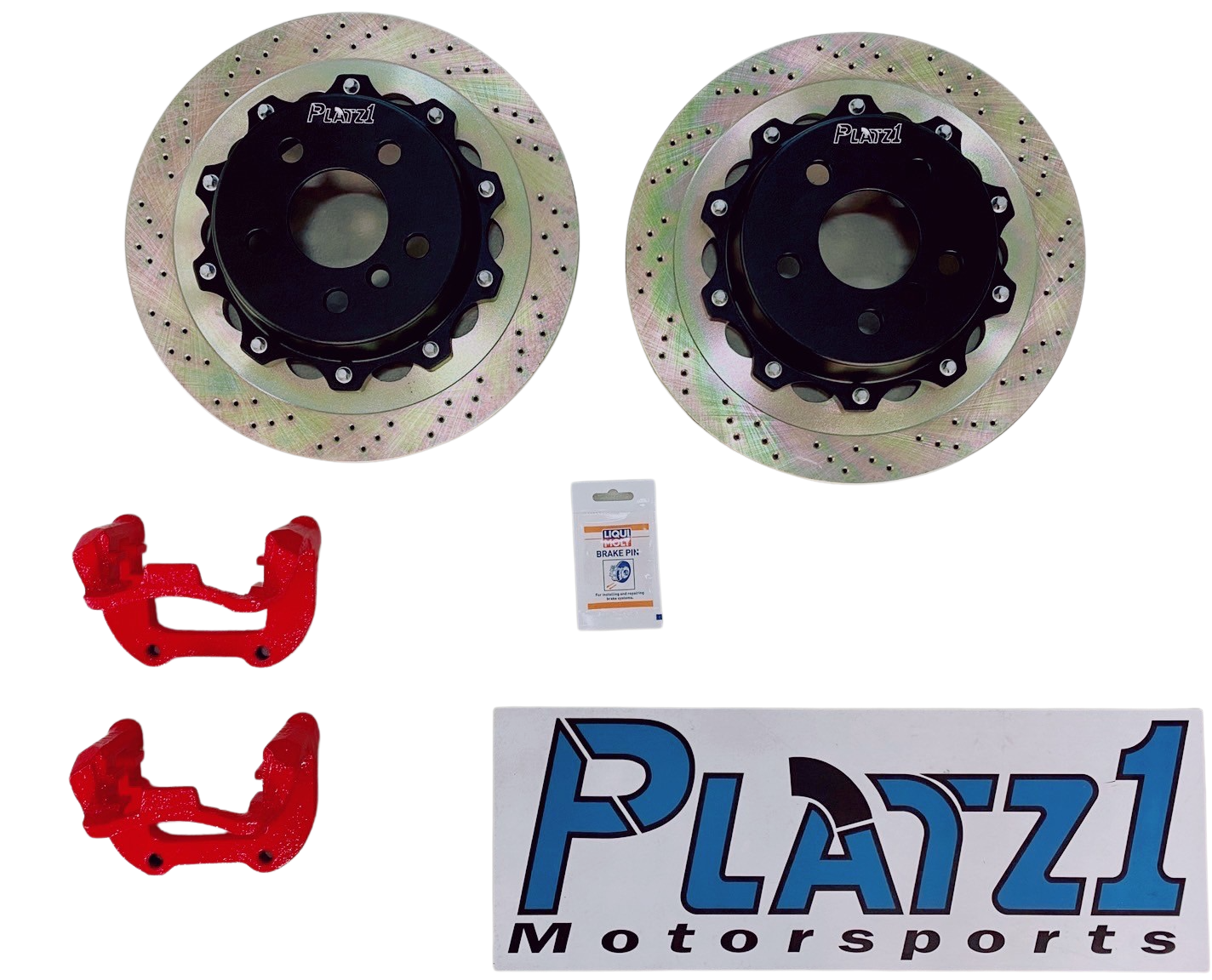 Platz1 325mm (12.8") Rear 2-PC Big Brake Rotors Kit for Mini F56 JCW G ...